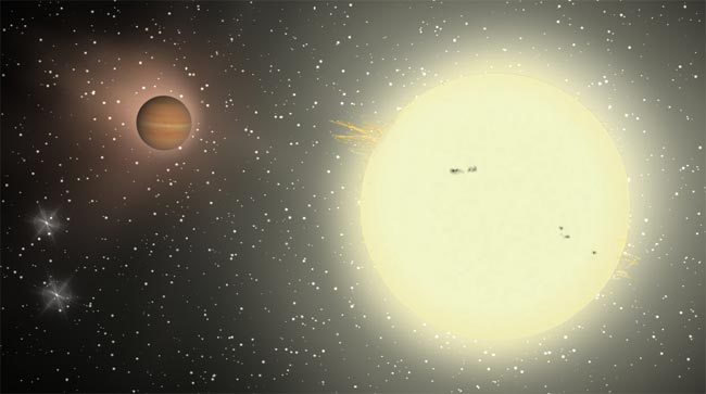 4 gas planets